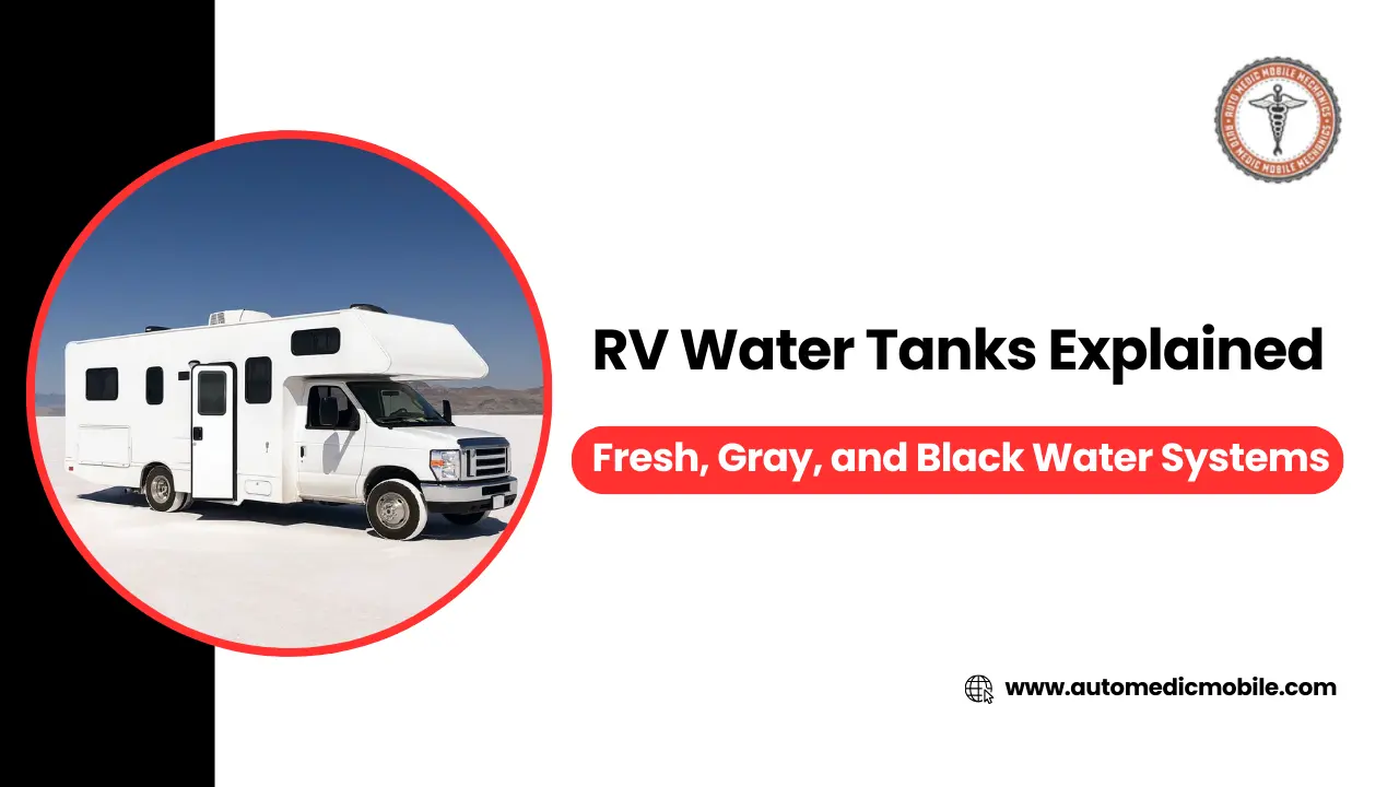 RV Water Tanks Explained: Fresh, Gray, and Black Water Systems